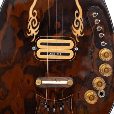 Electric Saz Baglama with M1 Pickups Blue Pearl with Ebony | Reverb