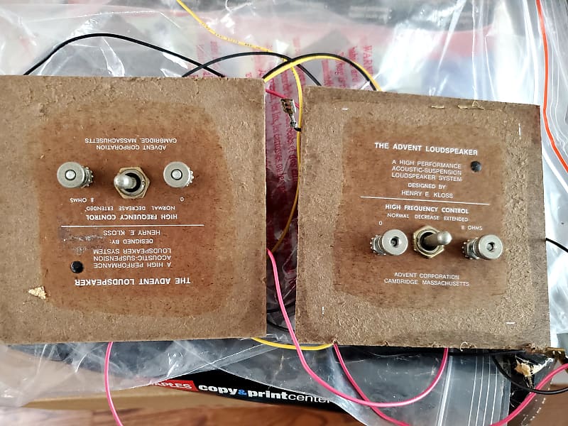 Advent stereo speaker input/crossover (pair) | Reverb