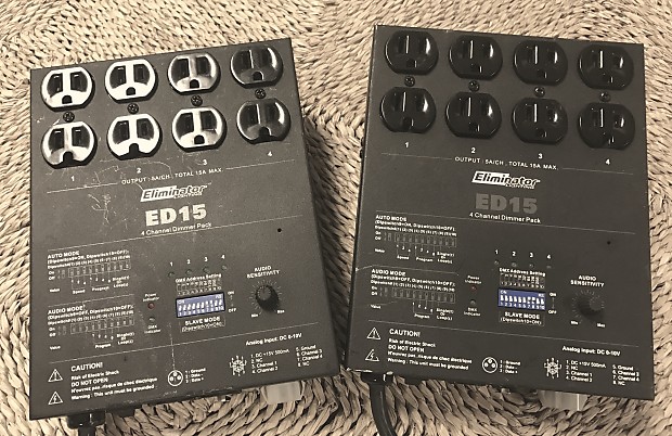 Eliminator lighting ED-15 4 channel DMX dimmer pack 2 | Reverb