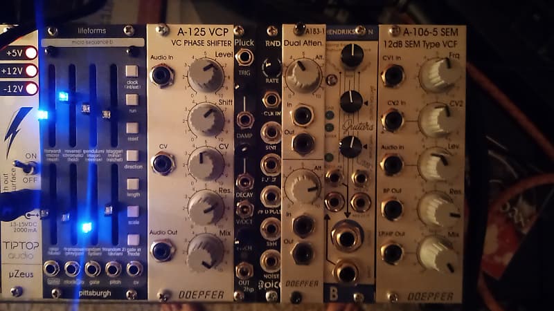 Various Fully Powered Eurorack (Sequencer, SEM Vcf, Phaser, | Reverb