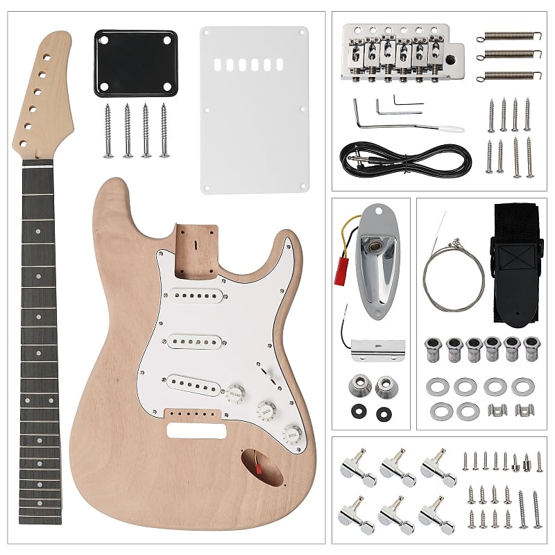 Glarry DIY GST SSS Pickup Electric Guitar Kit | Reverb