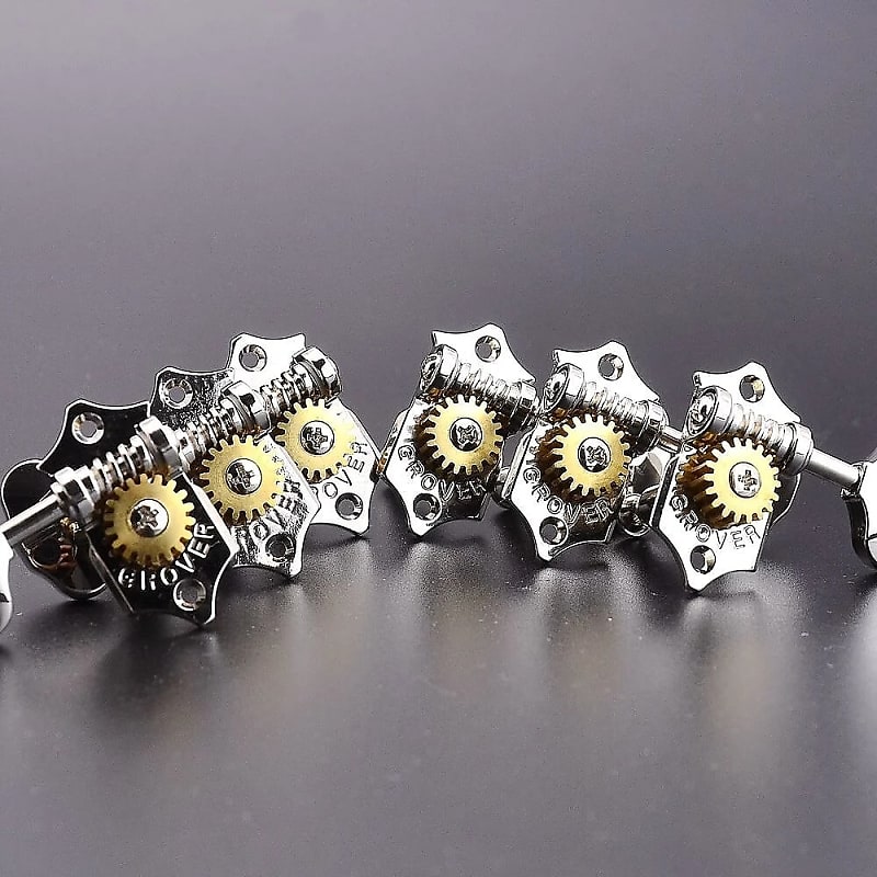 Grover V97-18NA Guitar Vintage Machine Heads Tuning Pegs | Reverb