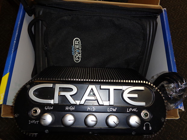 Crate CPB150 Power Block stereo guitar amplifier head in box | Reverb