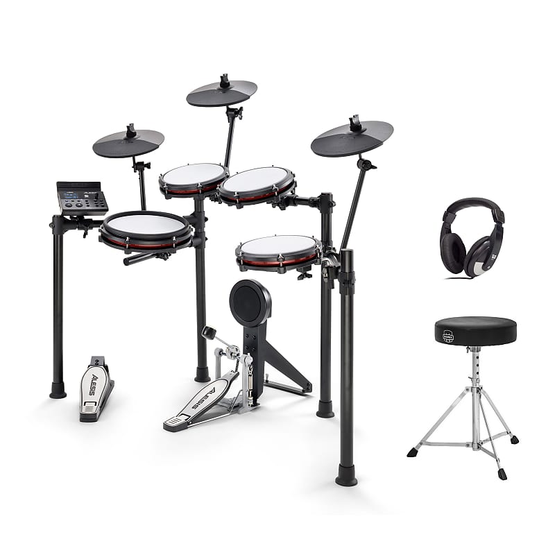 Alesis Nitro Max Electronic Drum Kit Bundle with Stool and | Reverb UK