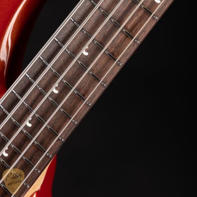 Ernie Ball Music Man Bongo 5 HH - Blood Orange | Reverb