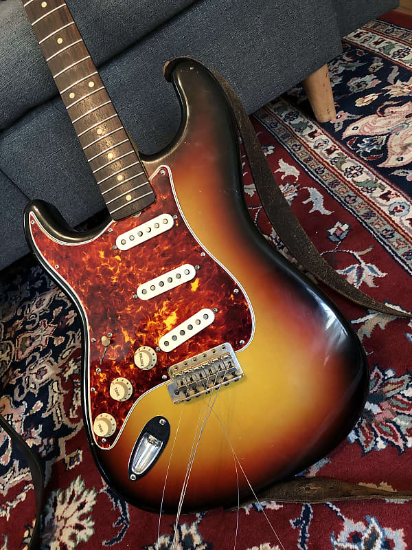MJT Strat Body Left Handed Lefty 60s Three Tone Sunburst | Reverb