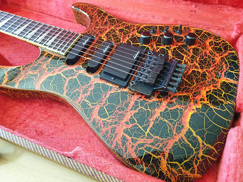 Charvel Model 6, Lava crackle finish with Charvel Case | Reverb