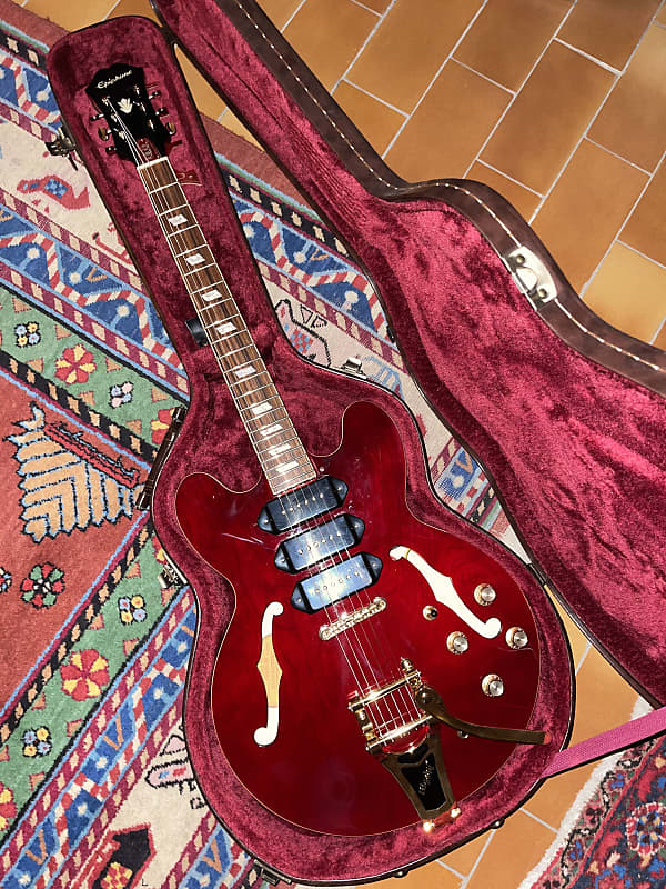 Epiphone Riviera p93 Red | Reverb