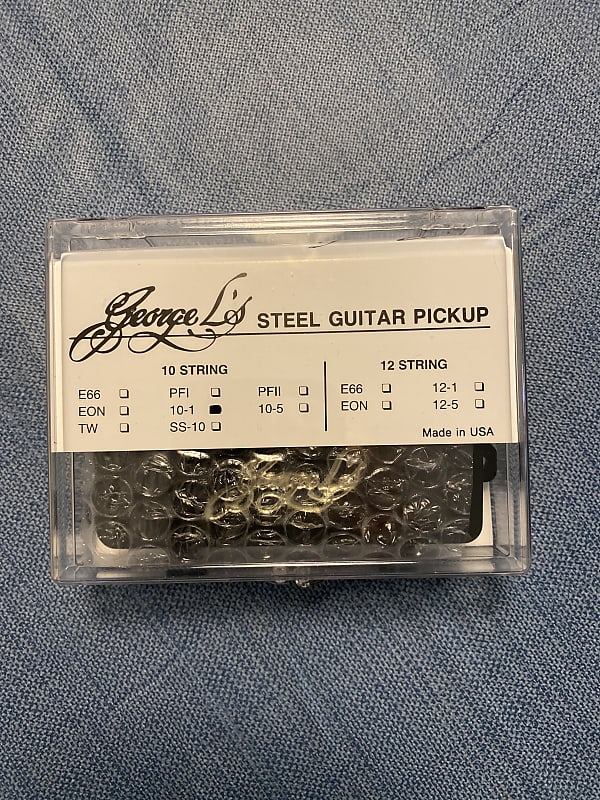 George L’s 10-1 steel guitar pickup 2022 Black and gold logo | Reverb