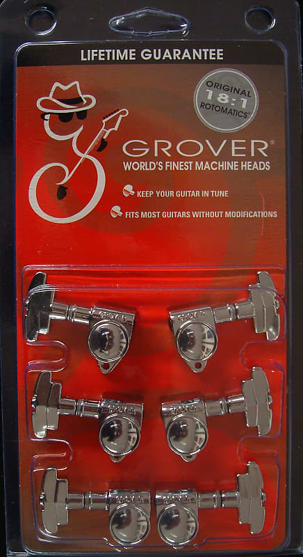 Grover 109-18C Super Rotomatic Tuning Machines 18:1, 3 +3 | Reverb