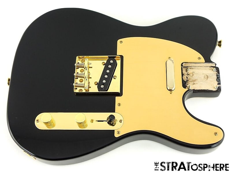 Fender Squier 40th Anniv Tele Telecaster Gold Edition LOADED | Reverb