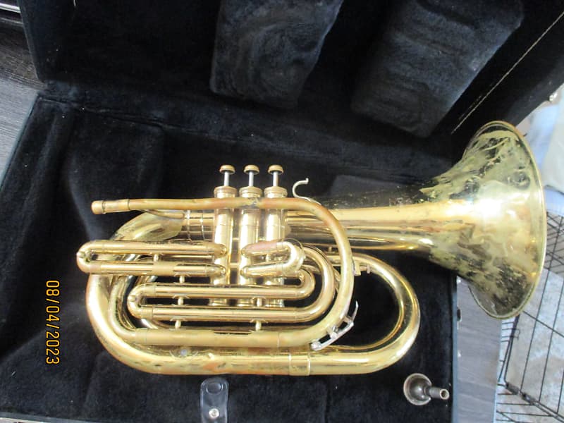 Vincent Bach Mercedes Marching Baritone, with case and | Reverb