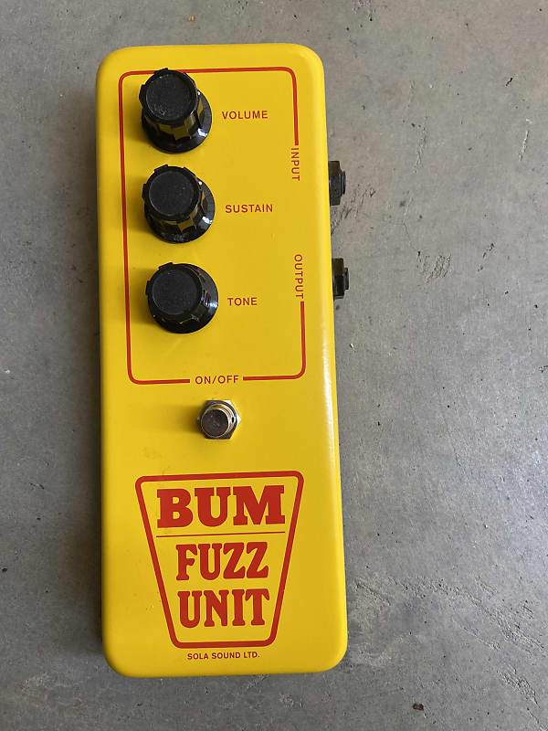 Sola Sound BUM FUZZ UNIT 2018 - yellow | Reverb