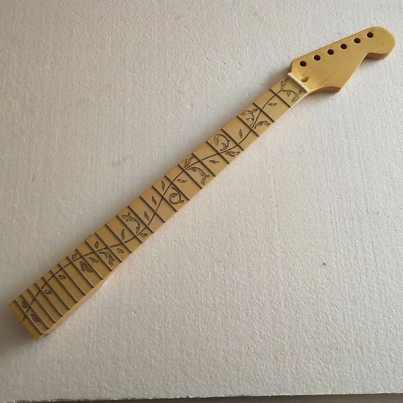 24 Frets Maple Wood Guitar Strat Style Neck, with Tree of | Reverb