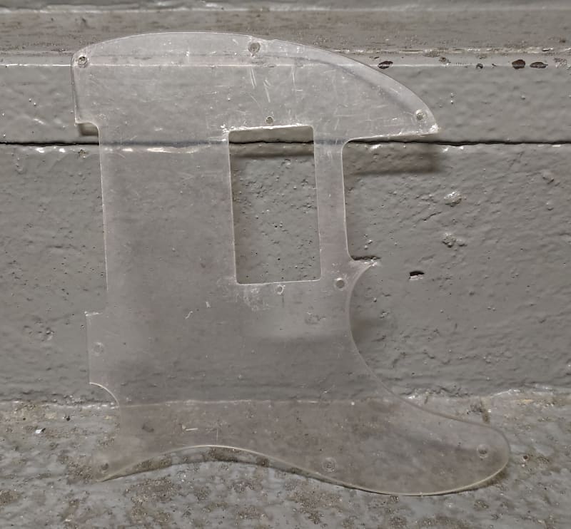 Pickguard Telecaster transparent Humbucker type 60's 8 Hole - | Reverb