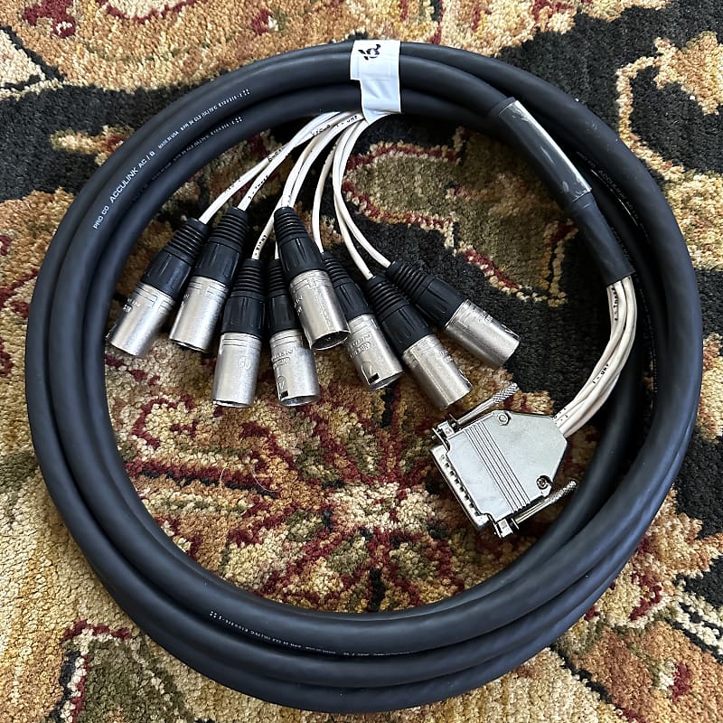 8 Channel Pro Co Acculink DB25 to XLR male snake (10') | Reverb