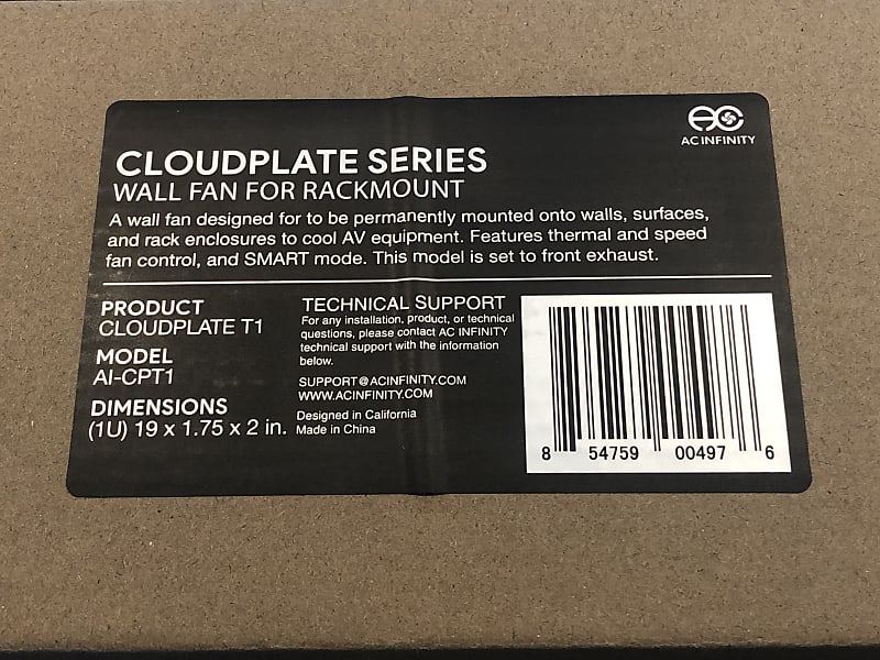 AC Infinity Cloudplate T1, Quiet Rack Cooling Fan System 1U, | Reverb