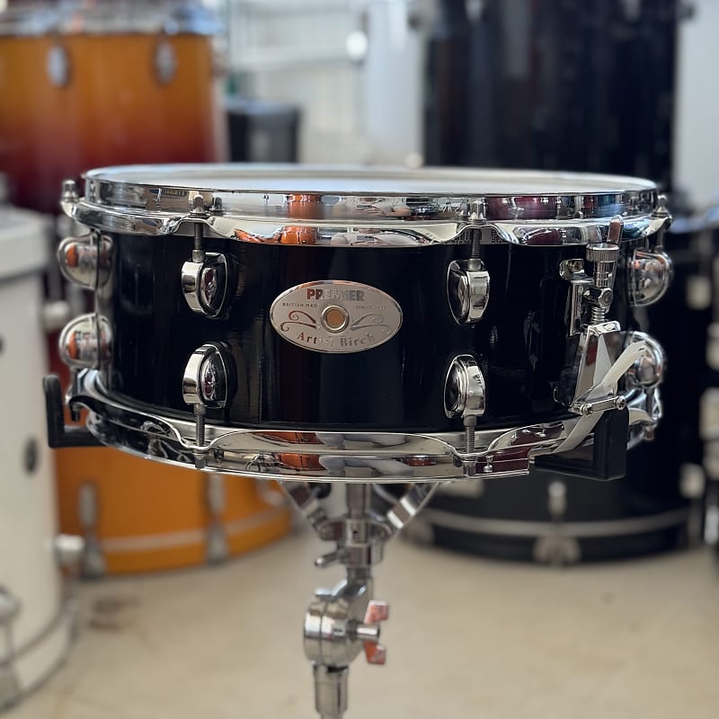 Premier Artist Birch 14x5,5 snare drum - Black | Reverb