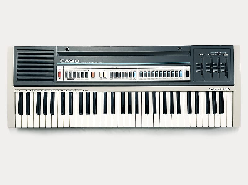 Vintage CASIO Casiotone CT-605 Digital FM Synthesizer Made in | Reverb