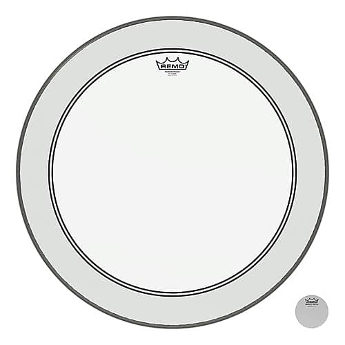 Bass, Powerstroke 3, Clear, 23 Diameter, 2-1/2 Impact Patch | Reverb