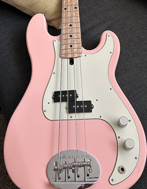 Lakland Shell Pink P-Bass USA (44-64) Bob Glaub | Reverb