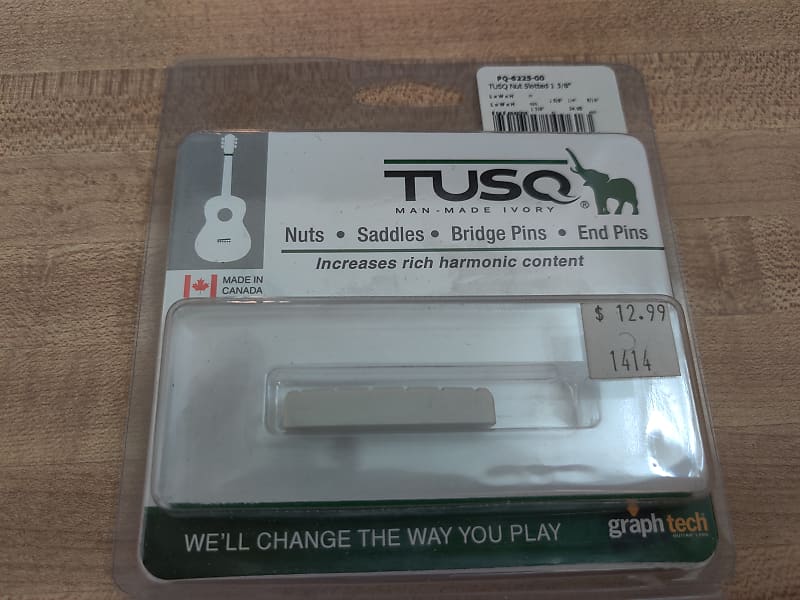 Graph Tech PQ-6225-00 TUSQ 6-string Slotted 1 5/8" Guitar Nut | Reverb