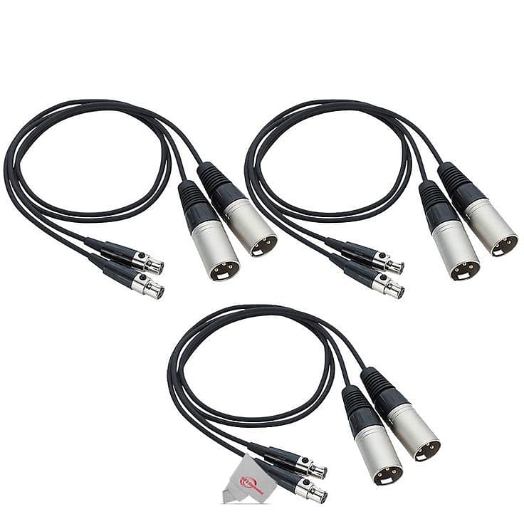 3x Zoom TXF-8 TA3 to XLR Cable (Pair) | Reverb