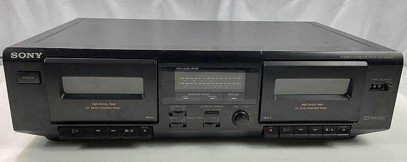 Sony TC-WE305 Dual Cassette Tape Deck Recorder High Speed | Reverb