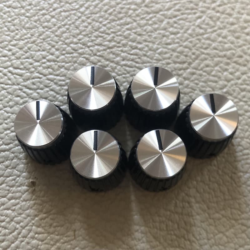 Set of 6x Marshall Reproduction amplifier control knobs JTM - | Reverb