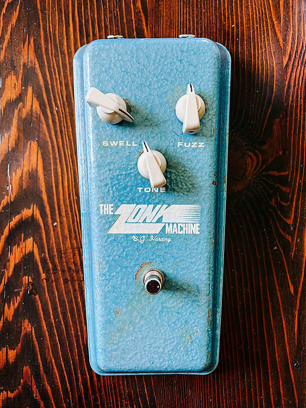 B.G. Harding aged Zonk Machine Fuzz 3-knob custom big box | Reverb