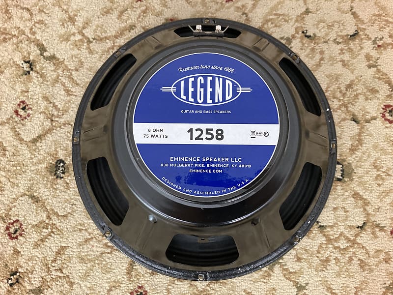 Used Eminence Legend 1258 12" Guitar Speaker | Reverb