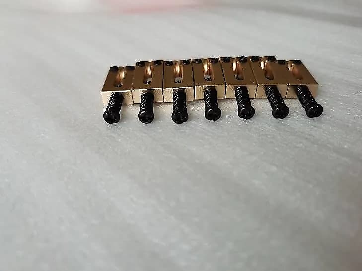 7 String Guitar Bridge Tremolo Saddles Brass Materiel | Reverb
