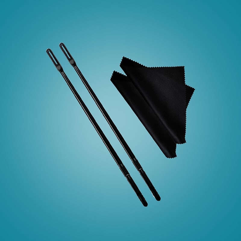 2 Sets Flute Cleaning Rod and Cloth, Flute Cleaning Cloth, | Reverb