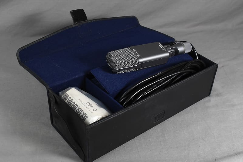 Sony C-450 Condenser Microphone W/ Box In Excellent Condition | Reverb