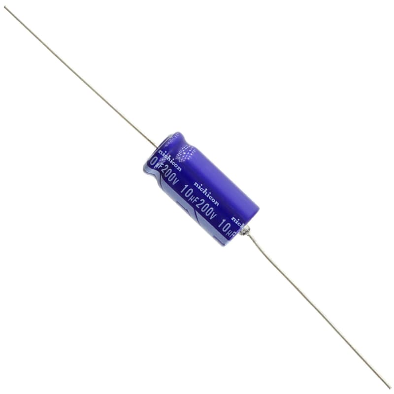 Nichicon VX Series Axial Electrolytic Capacitor, 10uf @ | Reverb
