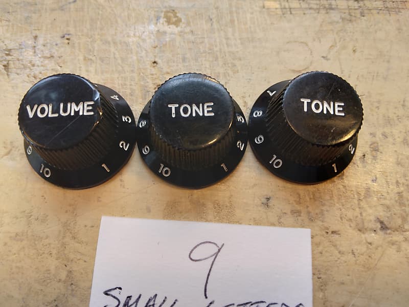 Unbranded Stratocaster Volume/Tone/Tone Knob Set 2000s - | Reverb