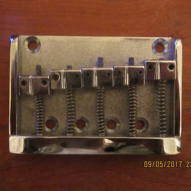 Samick 5 String High Mass Bass Bridge Chrome | Reverb