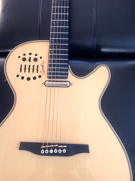 Godin Multiac Spectrum SA guitar 2009 Antique Blonde | Reverb