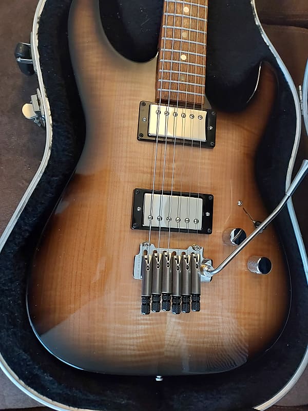 Warmoth Soloist Carved top 2020 Black to clear burst | Reverb