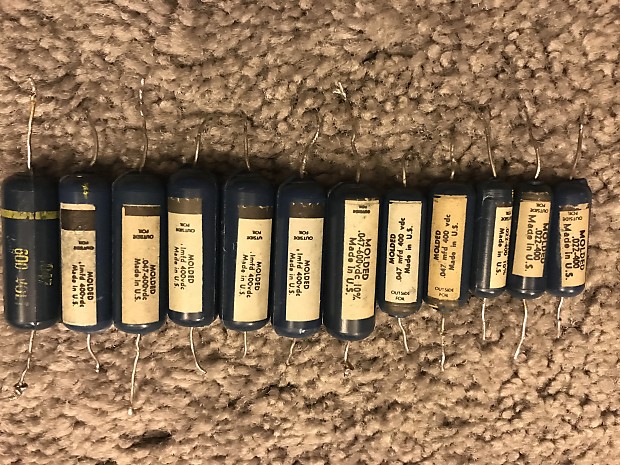 Lot of 12 vintage Fender blue molded capacitors for | Reverb Australia