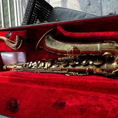 Vintage Conn transitional tenor saxophone naked lady | Reverb