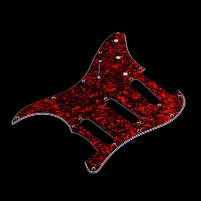 Red Tortoise Shell Guitar Stratocaster Strat Style Pickguard | Reverb