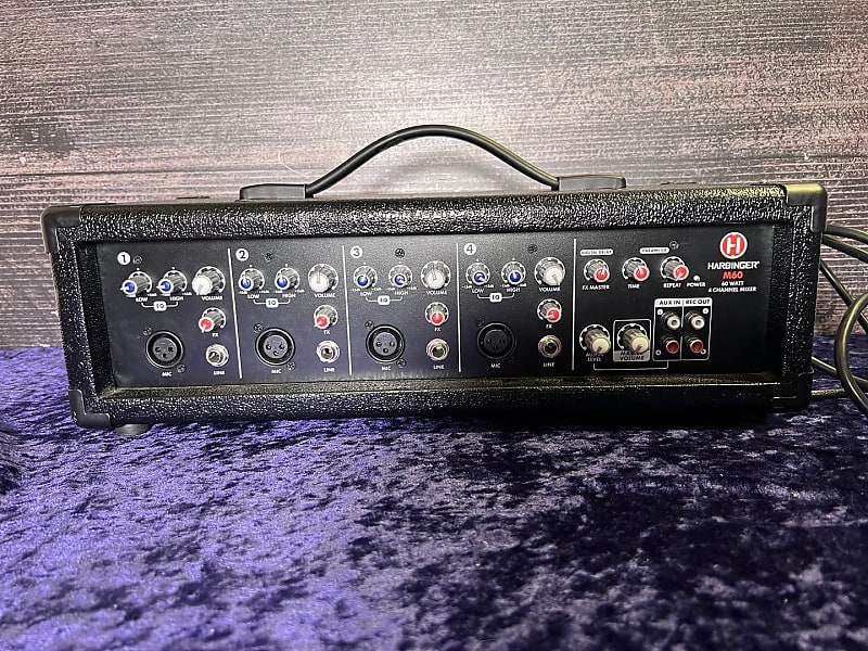 Harbinger M60 4 Channel PA Mixer Head Mixer (King of Prussia, | Reverb