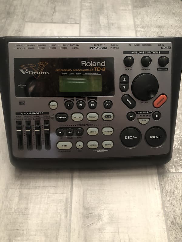 Roland TD-8 V-Drum Percussion Sound Module w/Snake (Parts | Reverb