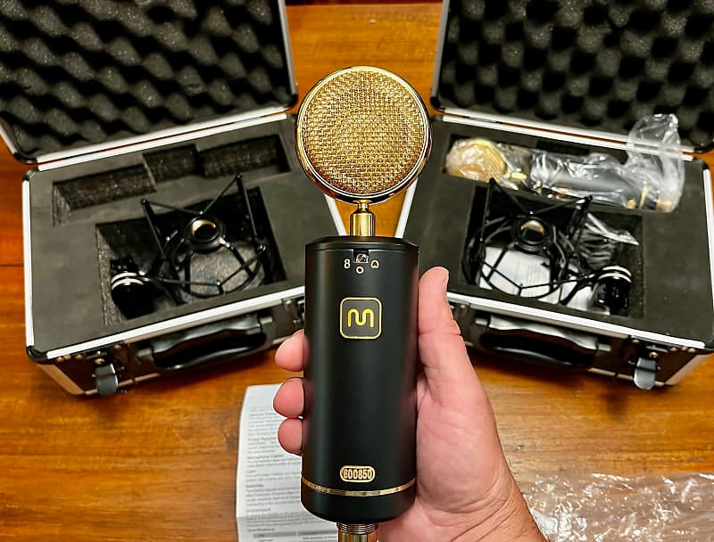 (PAIR) Monoprice 600850 Multi-pattern Condenser Microphones | Reverb
