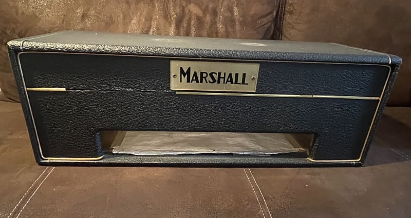 Original 1964/65 Marshall JTM45 Headshell with Block Logo | Reverb