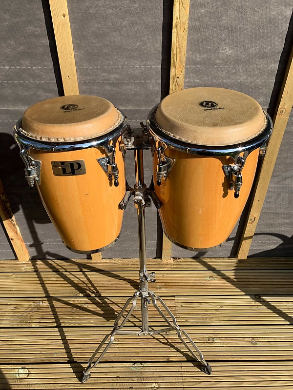 LP Latin Percussion Conga Drums Pair with Stand | Reverb UK