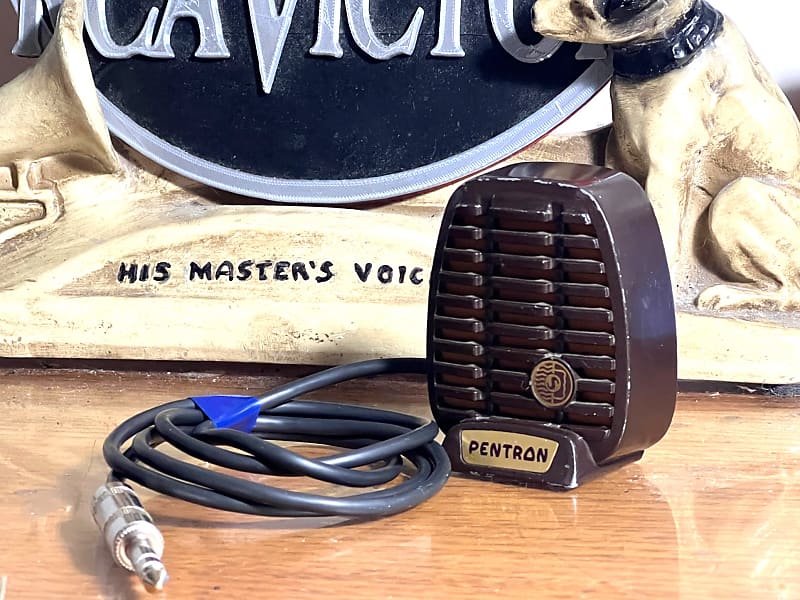 Vintage 1950's Shure Pentron Soap Bar Style Microphone, works | Reverb