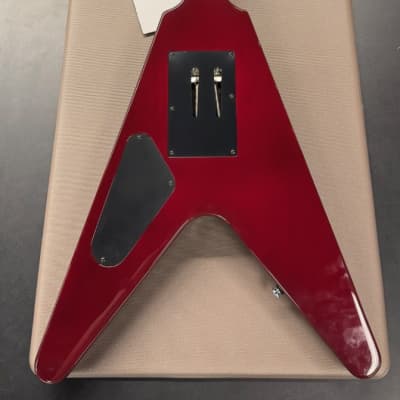 Dean V79 Flame Top Trans Cherry | Reverb