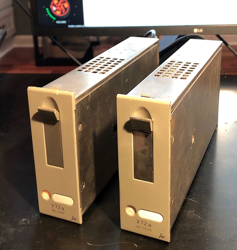 TAB/Telefunken V72a Mic Preamp Matched Pair | Reverb